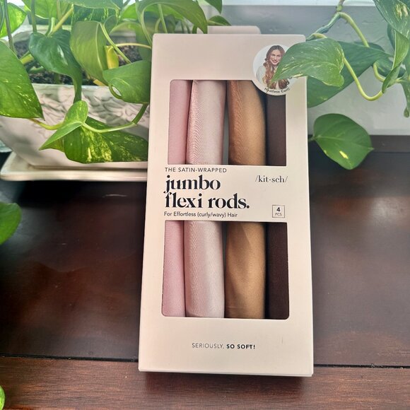 Kitsch | Hair | Kitsch Satinwrapped Jumbo Flexi Rods 4pk | Poshmark